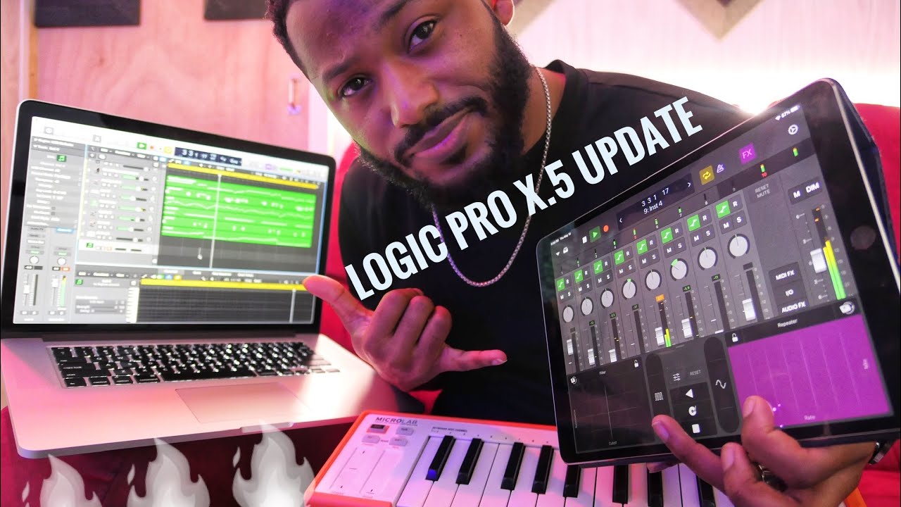 Controlling LOGIC PRO X with iPAD| Logic Pro 10.5 update Remix FX - YouTube