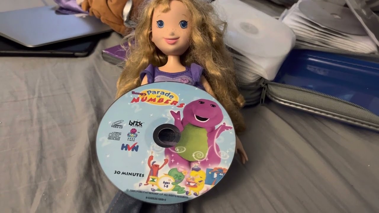 Holly HoBBIE with her Barney disc - YouTube
