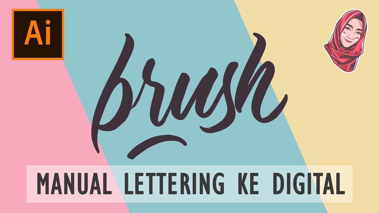 Cara Digitalize Lettering ke Vector (Adobe Illustrator CS 6) - YouTube