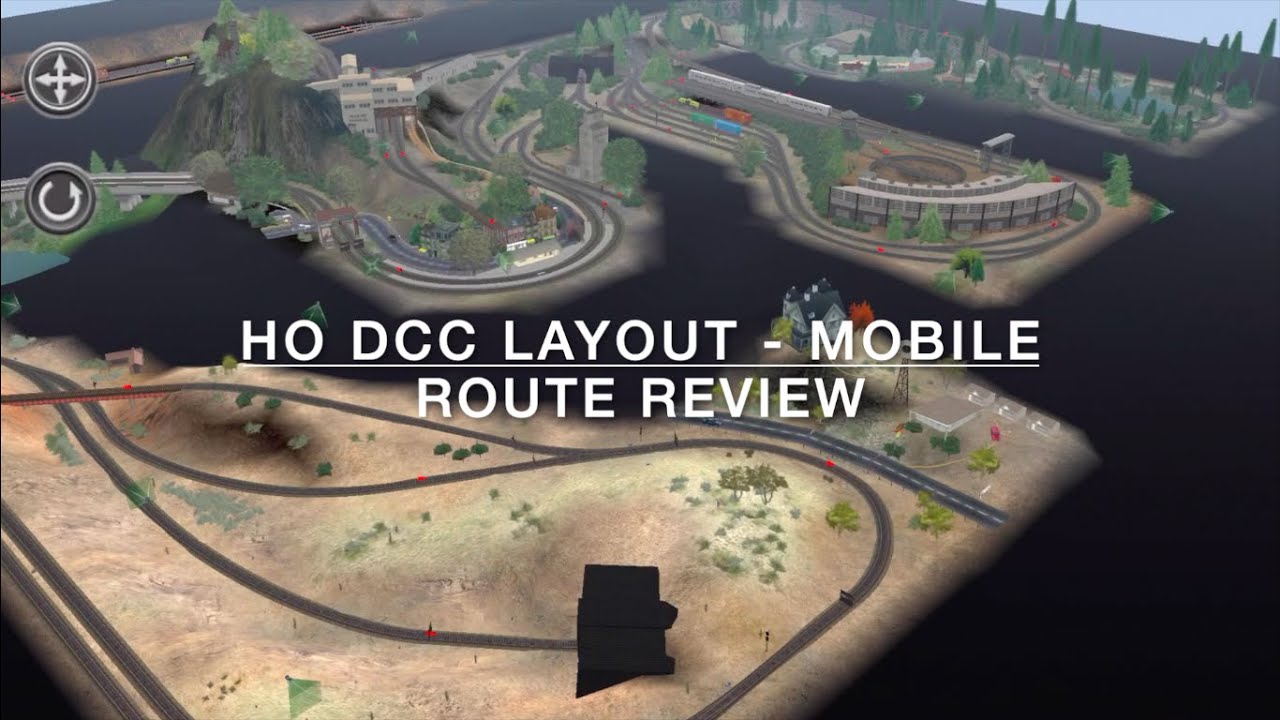 HO DCC Layout - Mobile Trainz 2 Route Review - YouTube