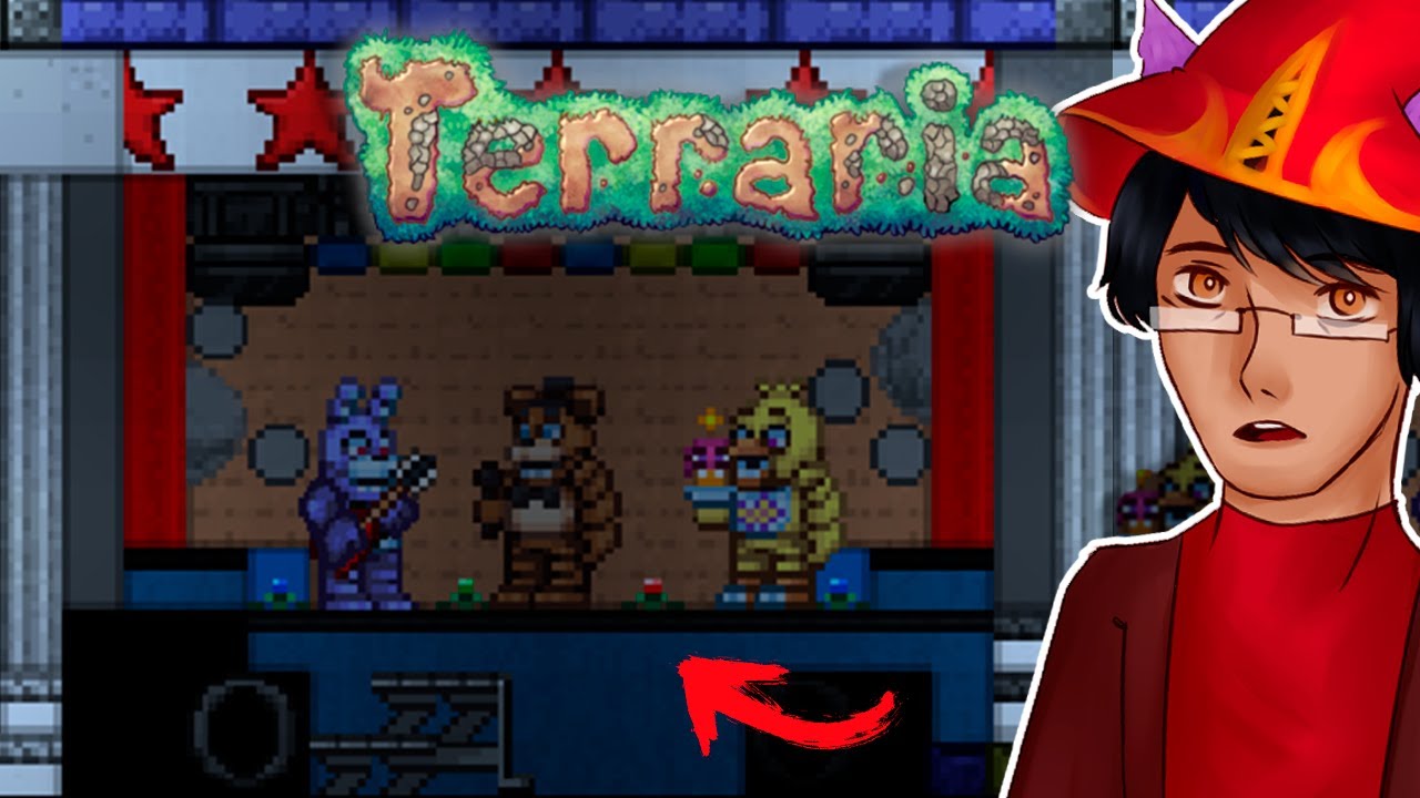 TENTEI SOBREVIVER 5 NOITES NO TERRARIA COM OS ANIMATRONICS DE FNAF ...