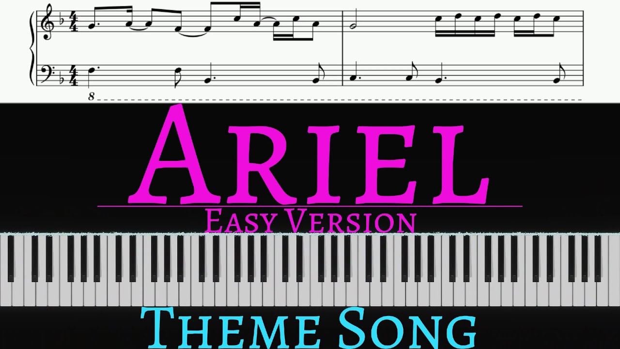 Disney Jr.'s Ariel Theme Song | EASY piano cover by Pianotato - YouTube
