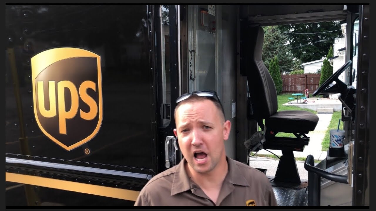 UPS guy caught on video!! - YouTube