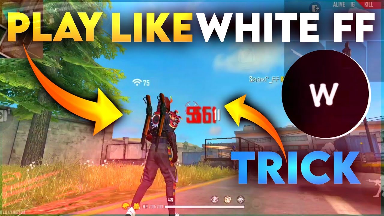 TIPS AND TRICK | PLAY LIKE WHITE FF TRICK | HEADSHOT TRICK | @WHITEFF ...