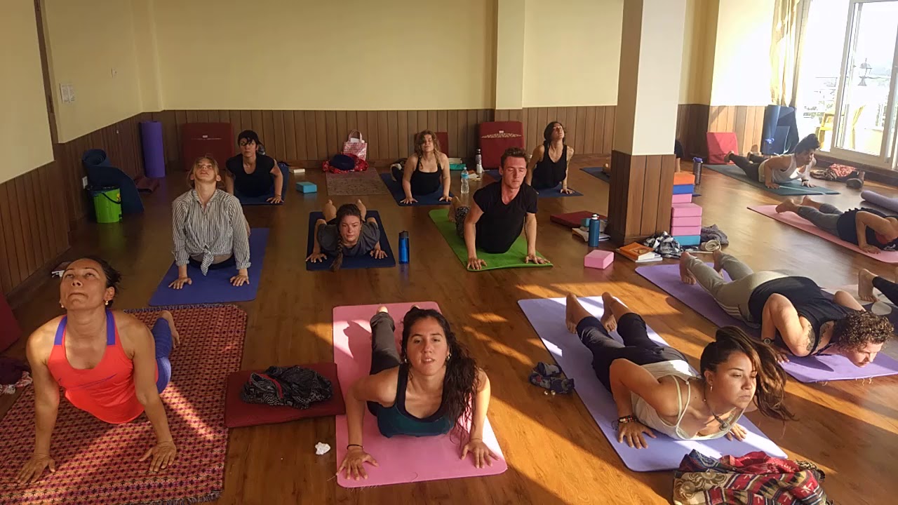 Traditional moon salutation - YouTube