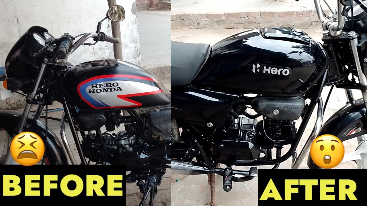 Splendor modified | Old splendor change new splendor bs6 black | # ...