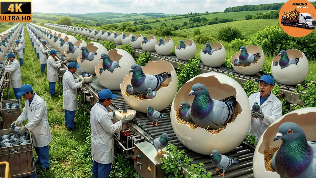 How Millions Of Pigeons Are Raised - Pigeon Forming Whole Process - YouTube