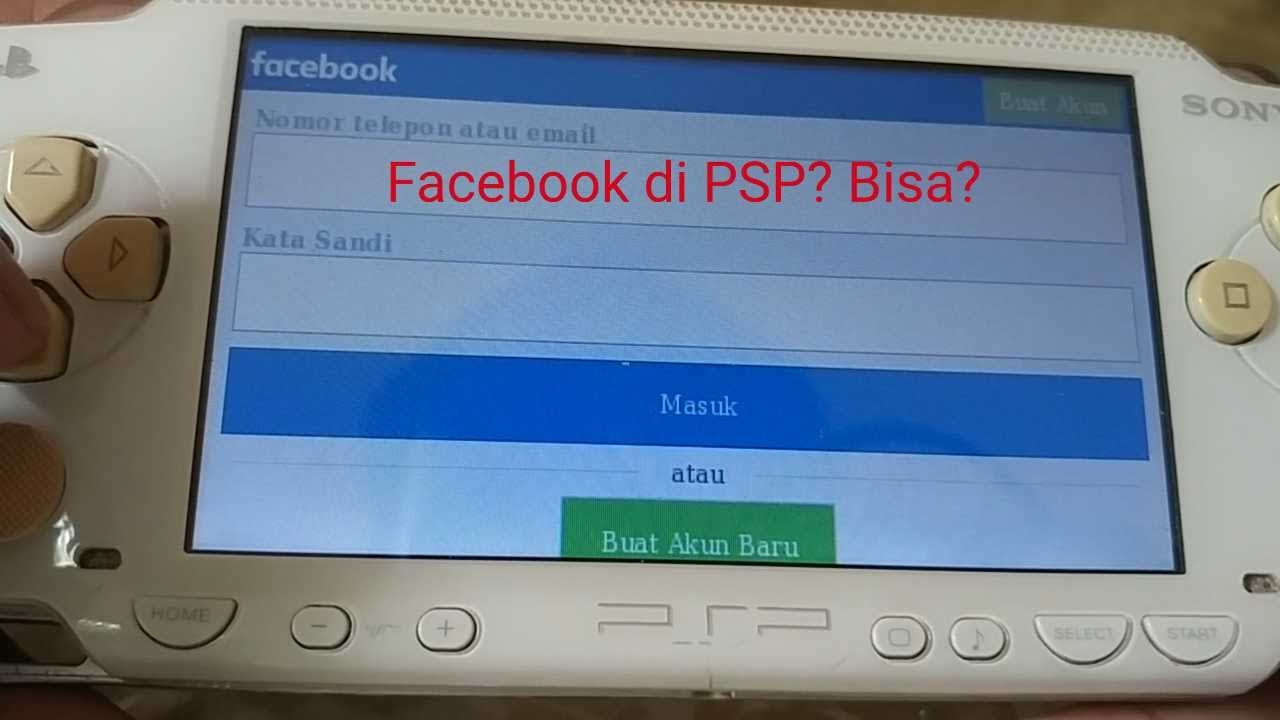 Browsing Facebook dan Google di PSP 1000 pake opera mini - YouTube