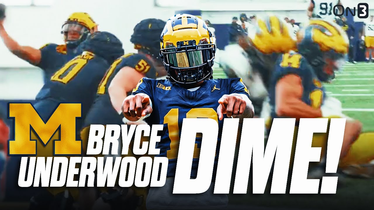 Bryce Underwood Drops A DIME At Michigan Spring Practice | HIGHLIGHT ...