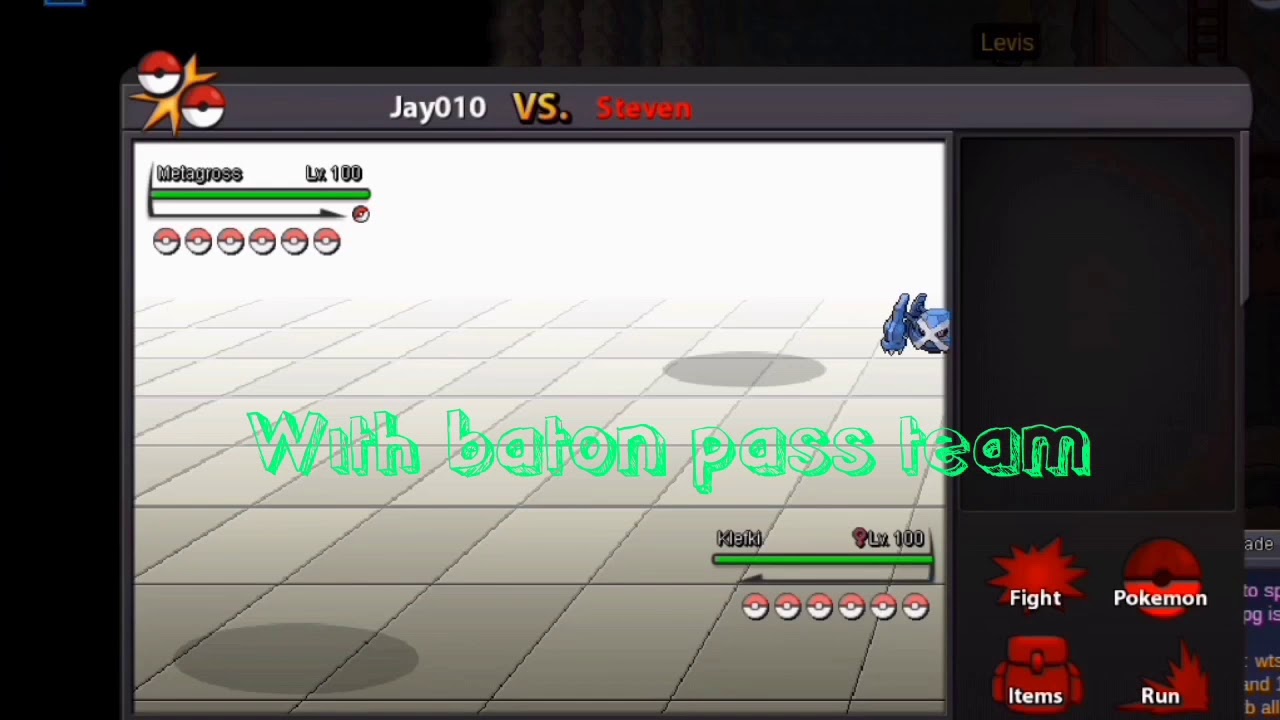 pokemon revolution online boss steven easy win on hard mode by baton ...