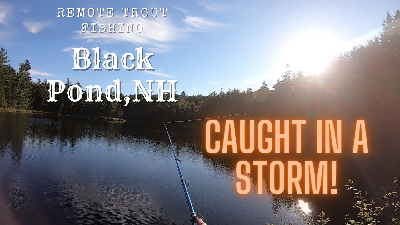 Camping in New Hampshire: Black Pond Trout Fishing - YouTube