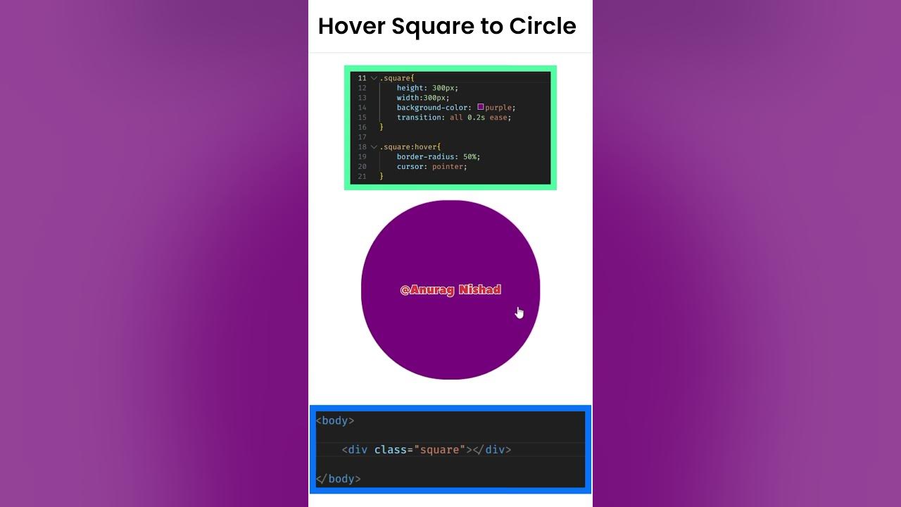 Hover Selector In Css Hover Effect Shorts Viralcssdesign Html5 Youtube