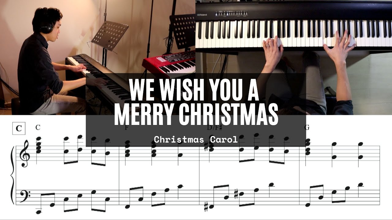 We Wish You A Merry Christmas - Christmas Carol With Transcribed Piano ...
