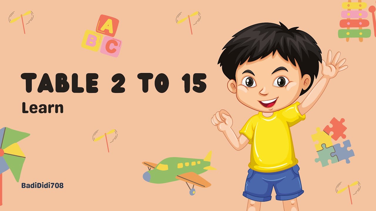 Table 2 to 15 | Phada 2 se 15 | पहाडा 2 से 15 #table #table2to20 - YouTube