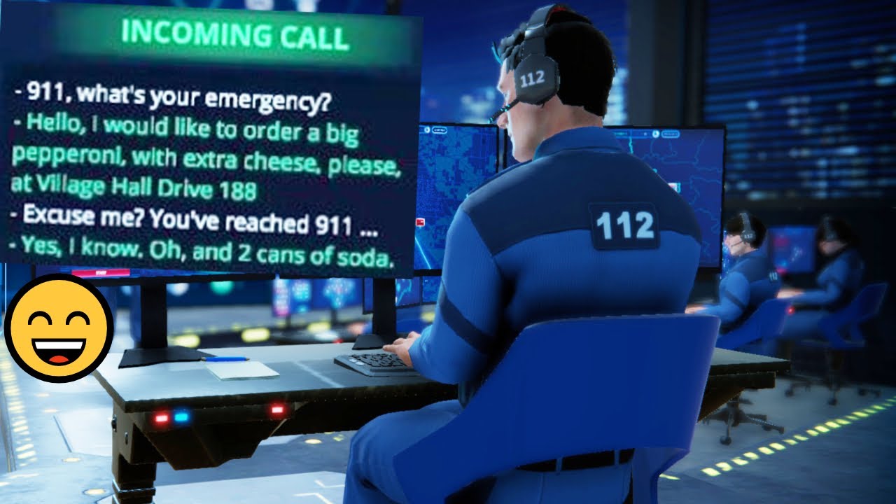 112 Operator Gameplay Funny Call - 112 What's Your Emergency - YouTube