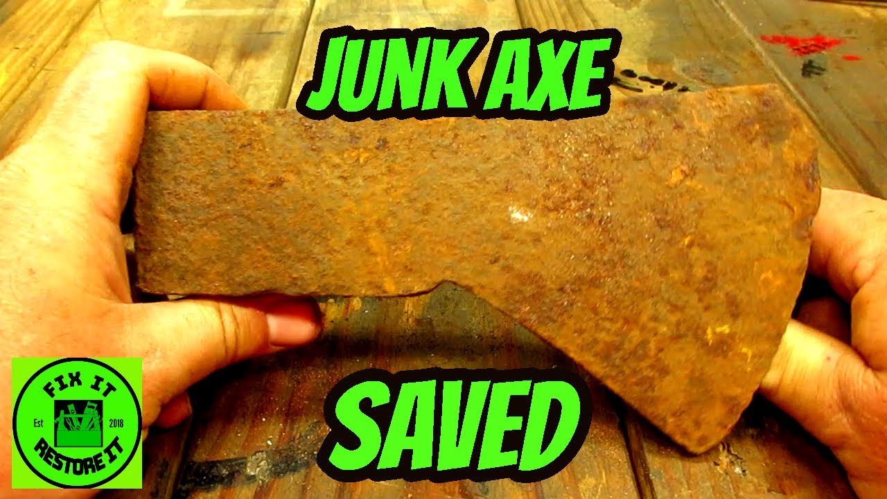 Severely rusted axe saved from the trash! - YouTube