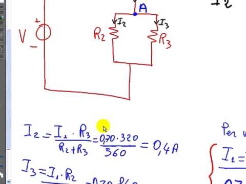 Esercizio con il partitore di corrente - YouTube