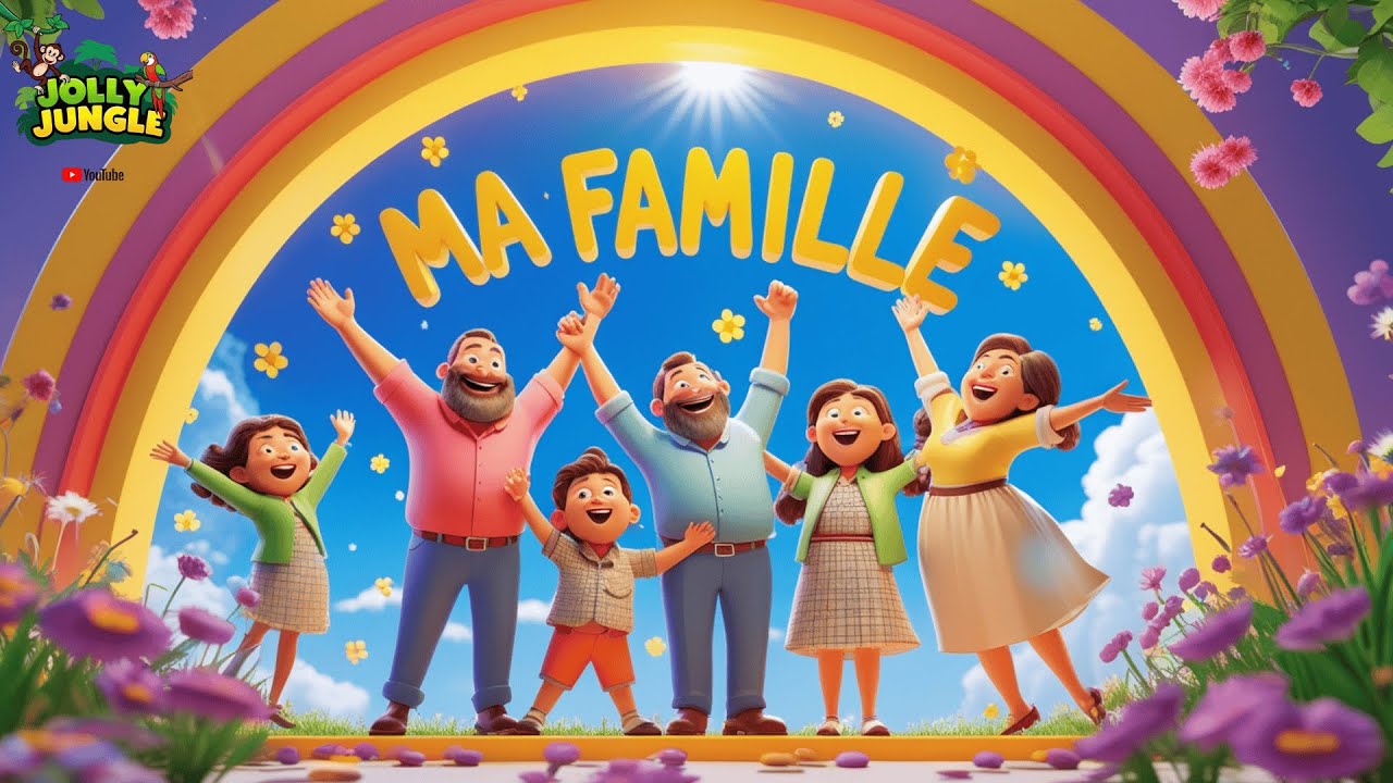 Chanson éducative pour apprendre les membres de la famille - YouTube