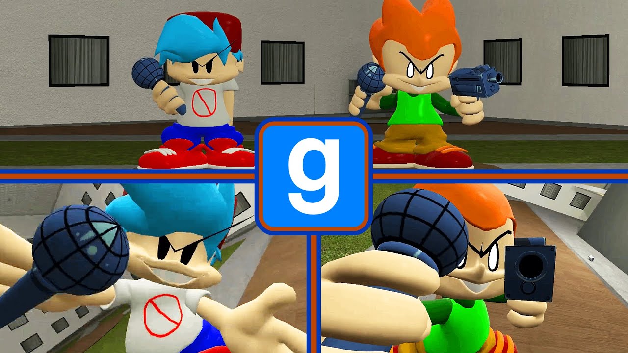 BOYFRIEND and PICO in GMOD (Nextbots) // +Death Screens Garry's Mod ...