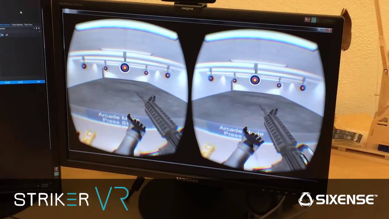 Striker VR: Preliminary Test with Sixense Stem System - YouTube