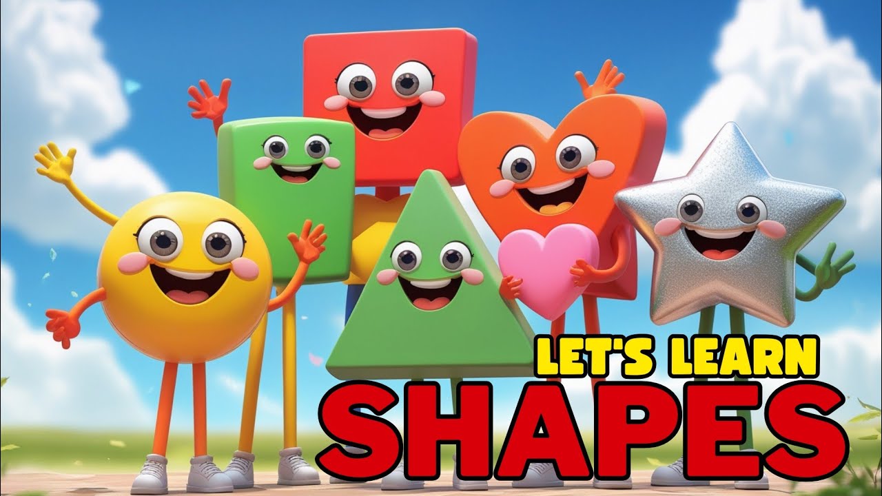 Fun Shapes Song & Learning! | Learn 8 Shapes with Songs | Interactive ...