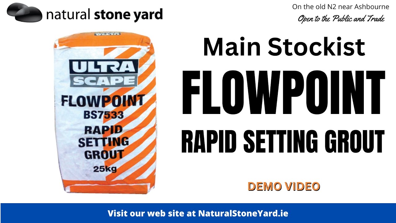 Flowpoint Rapid Paving Grout - Major Stockists in Ireland - YouTube