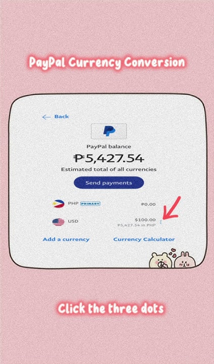 paypal currency conversion tutorial (website only) - YouTube