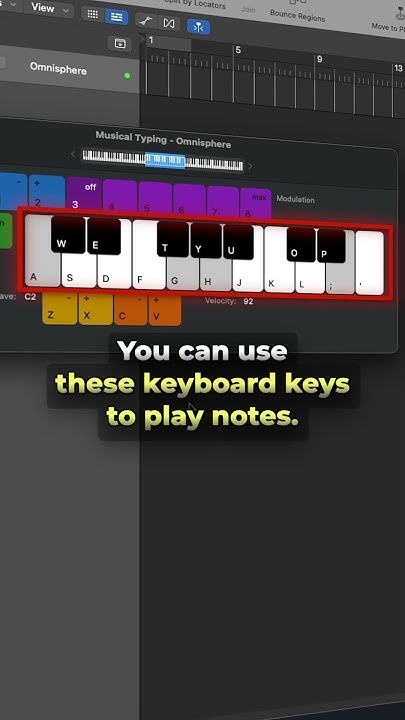 Using musical typing in #logicpro #logicprox #logicprotips #musicproduction #mixing - YouTube