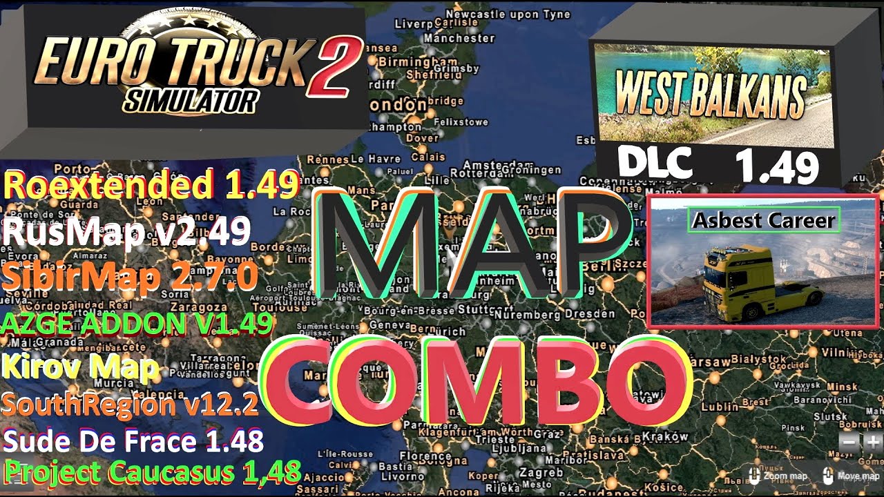ETS 2 Map Combo 1.49 - YouTube