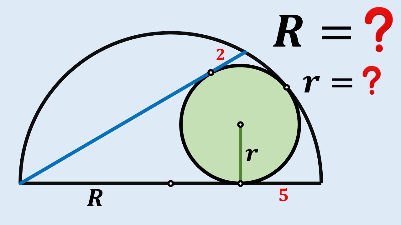 Find R and r #geometry #maths - YouTube