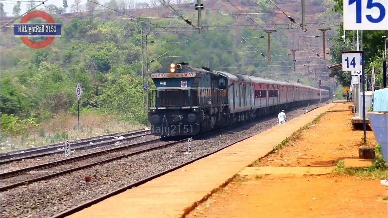 Vilavade Railway Station 12618 NZM-ERS MANGALA LKSDP EXP NZM ERS Konkan Railway - YouTube