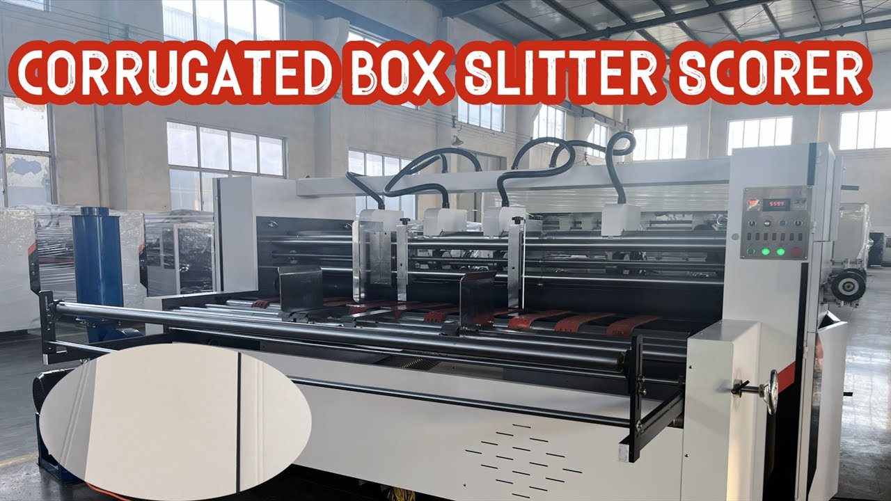 Corrugated slitter scorer carton box cutting and creasing machine thin ...