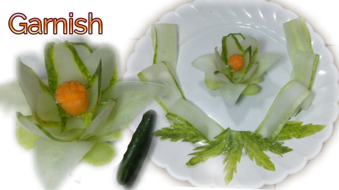 How to make easy and beautiful garnish part 9 l Art Garnish - YouTube