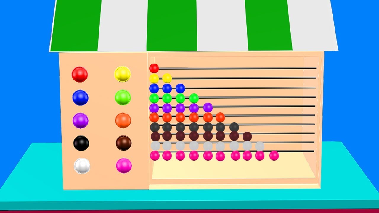 Learn Ball Colors For Kids || Learn Numbers 1-10 and Nursery Rhymes For ...