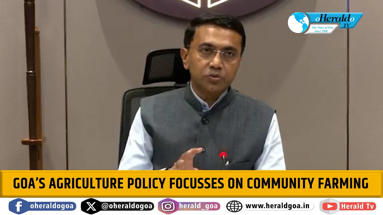 Goa’s Agriculture Policy focusses on Community Farming - YouTube