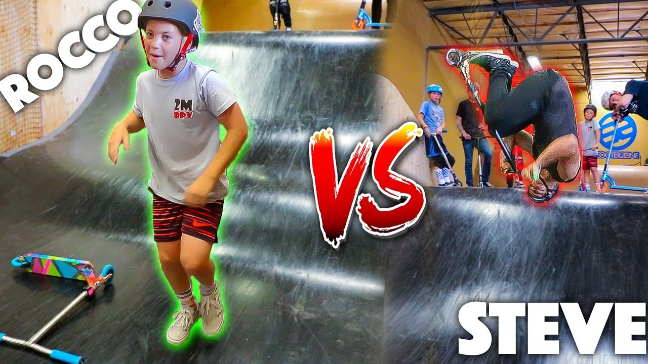 LOW FLAIR CHALLENGE WITH ROCCO PIAZZA! SCOOTER TRICKS* - YouTube
