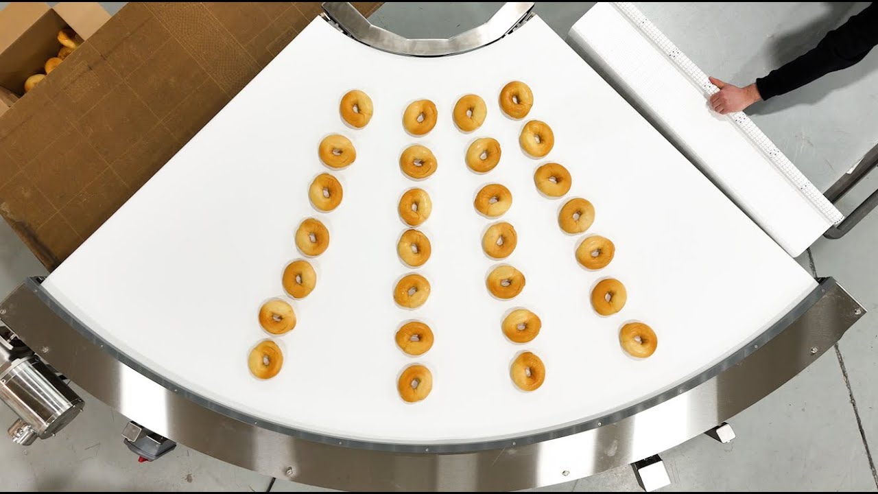 BCA-Washdown Power Turn Conveyor - YouTube