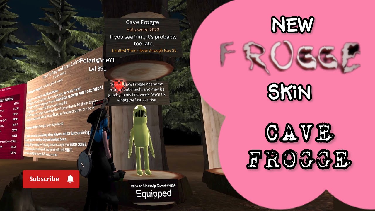 Frogge New Skin - Cave Frogge - YouTube