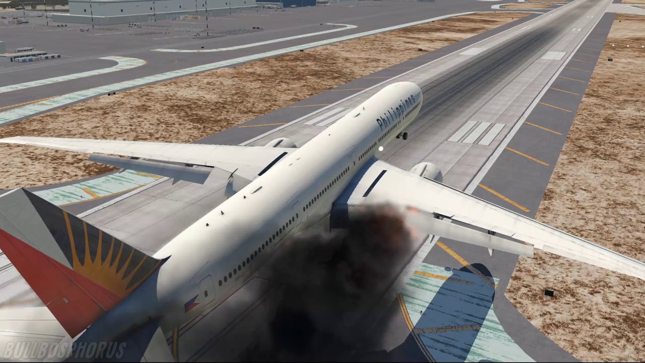 Philippine Airlines B777 Engine Catches Fire After Takeoff, Los Angeles ...
