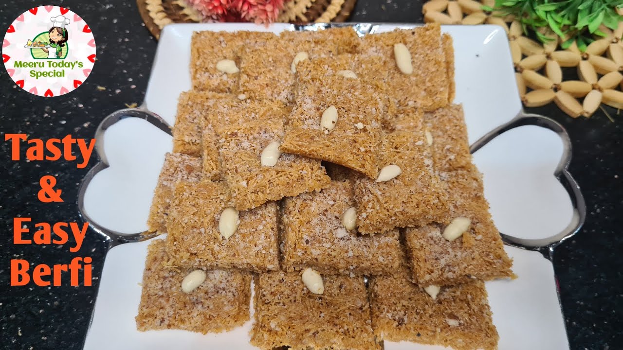 Seviyan ki Berfi | Vermicelli Berfi | Meeru Today's special - YouTube