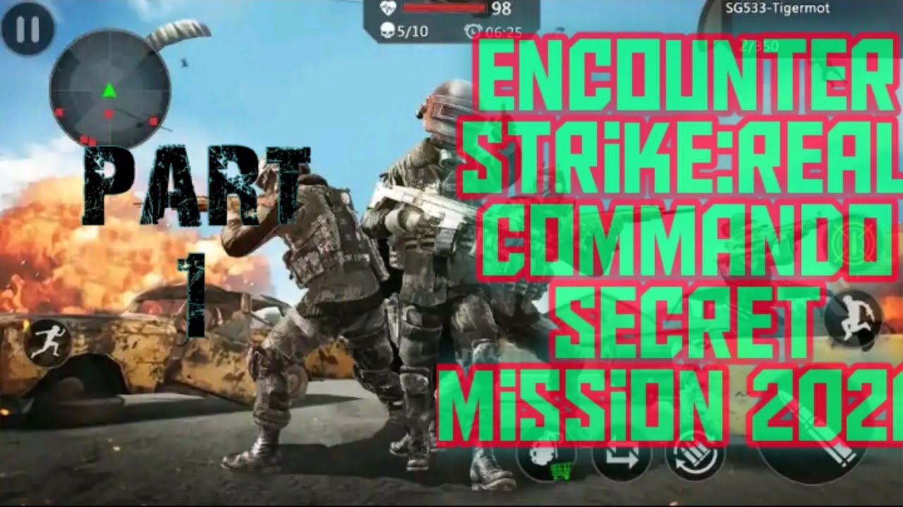 Playing encounter strike: real commando secret mission 2020 - YouTube