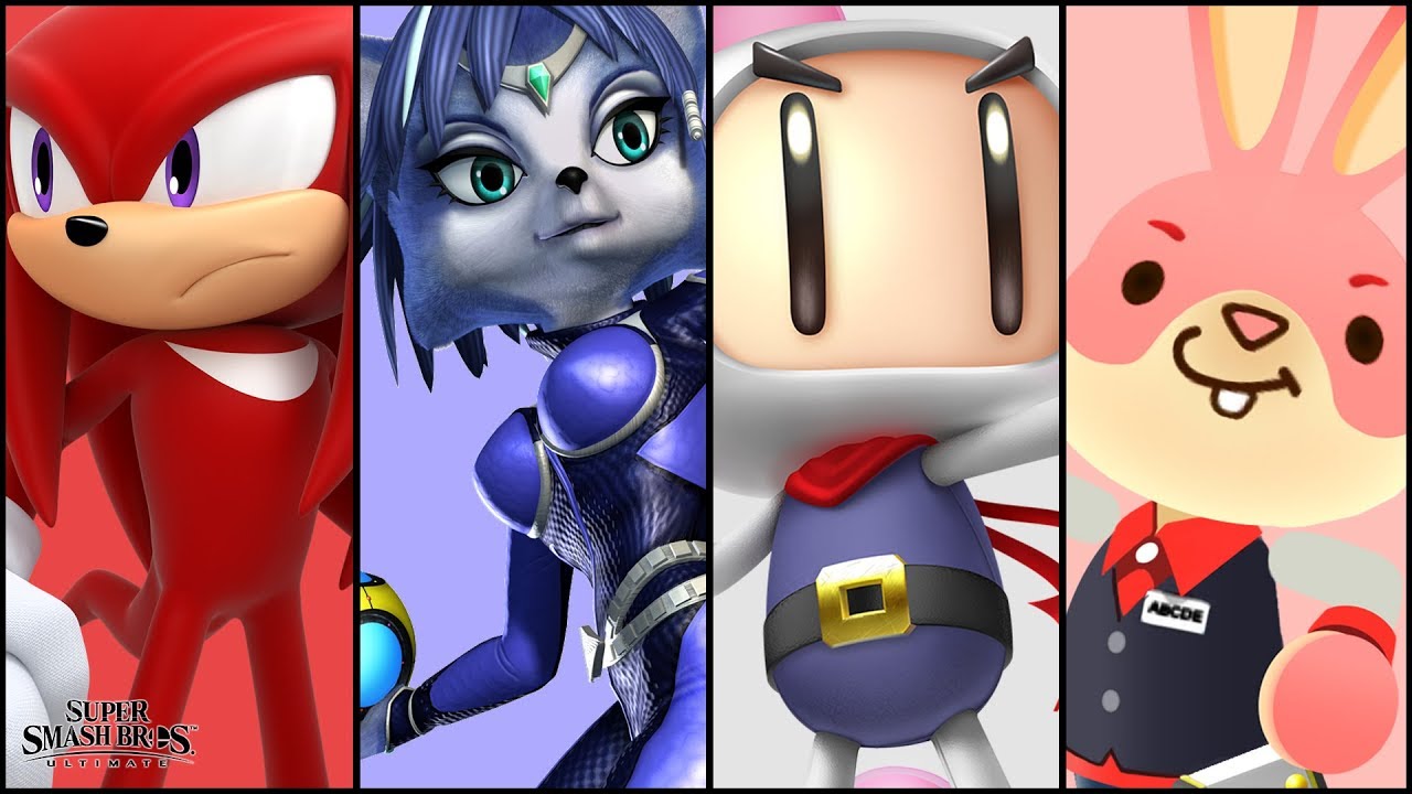 Super Smash Bros Ultimate New Assist Trophies | Bomberman, Knuckles ...