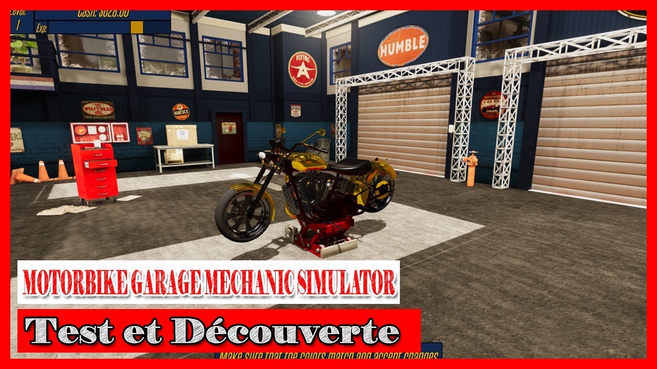 MOTORBIKE GARAGE MECHANIC SIMULATOR #1 Test et Découverte [PC] - YouTube