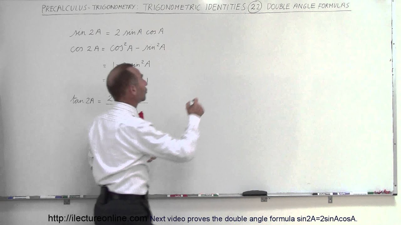 PreCalculus - Trigonometry: Trig Identities (22 of 57) Double Angle ...