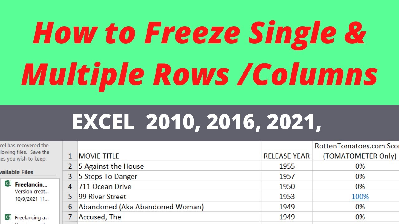 How To Do Freeze On Microsoft Excel Bangla Tutorial how To Freeze How To Do Freeze On Microsoft Excel Bangla Tutorial how To Freeze