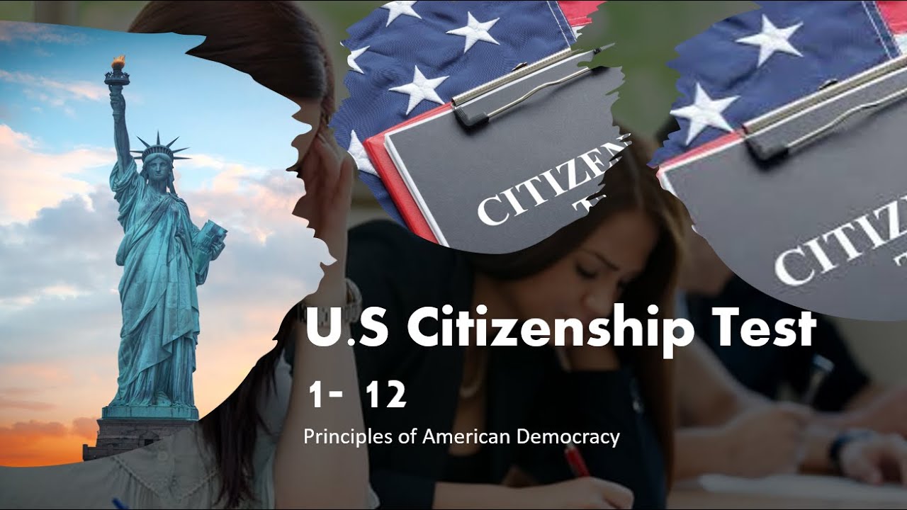 U.S Citizenship Test interview question 1 -12 | Principles of American ...