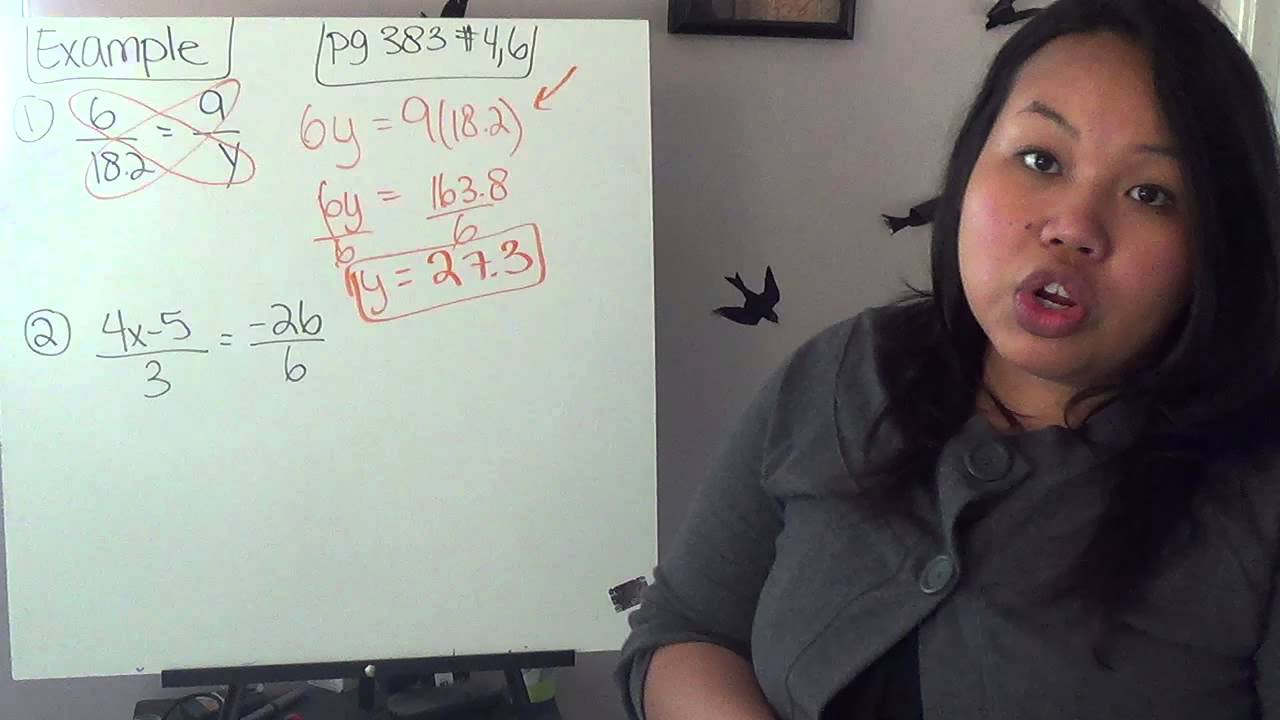 Geometry 7.1 Proportions - YouTube