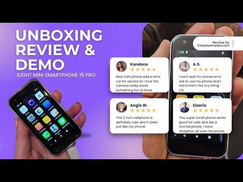 iLight Mini Smartphone 15 Pro Unboxing Review and Demo - YouTube
