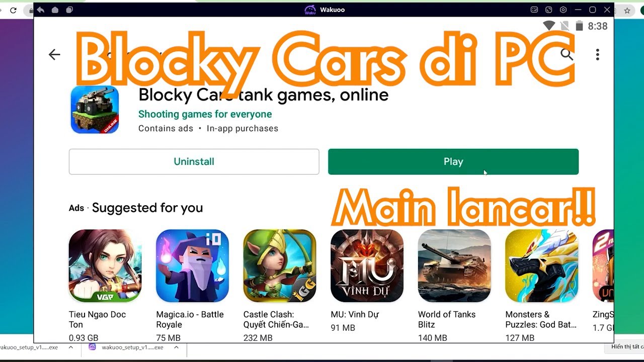 Blocky Cars PC - Cara Download & Main di Windows/ Laptop (GRATIS) - YouTube
