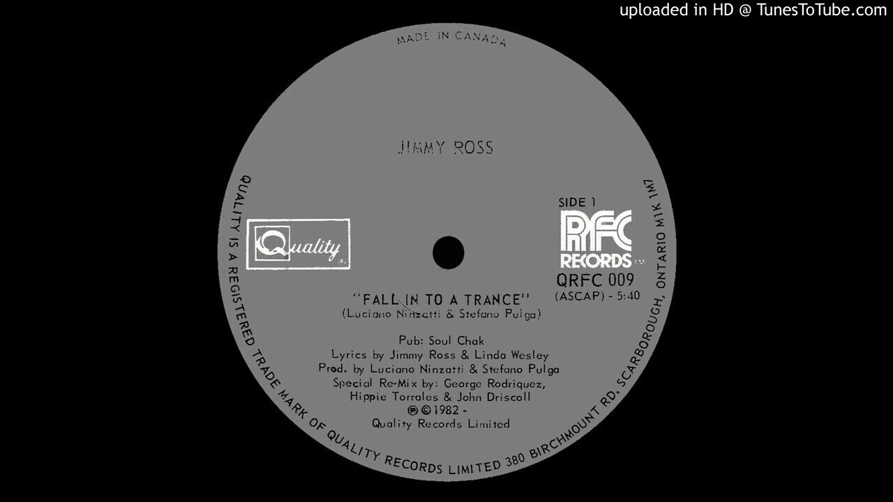 Jimmy Ross - Fall into a trance ''Special Re-Mix'' (1982) - YouTube